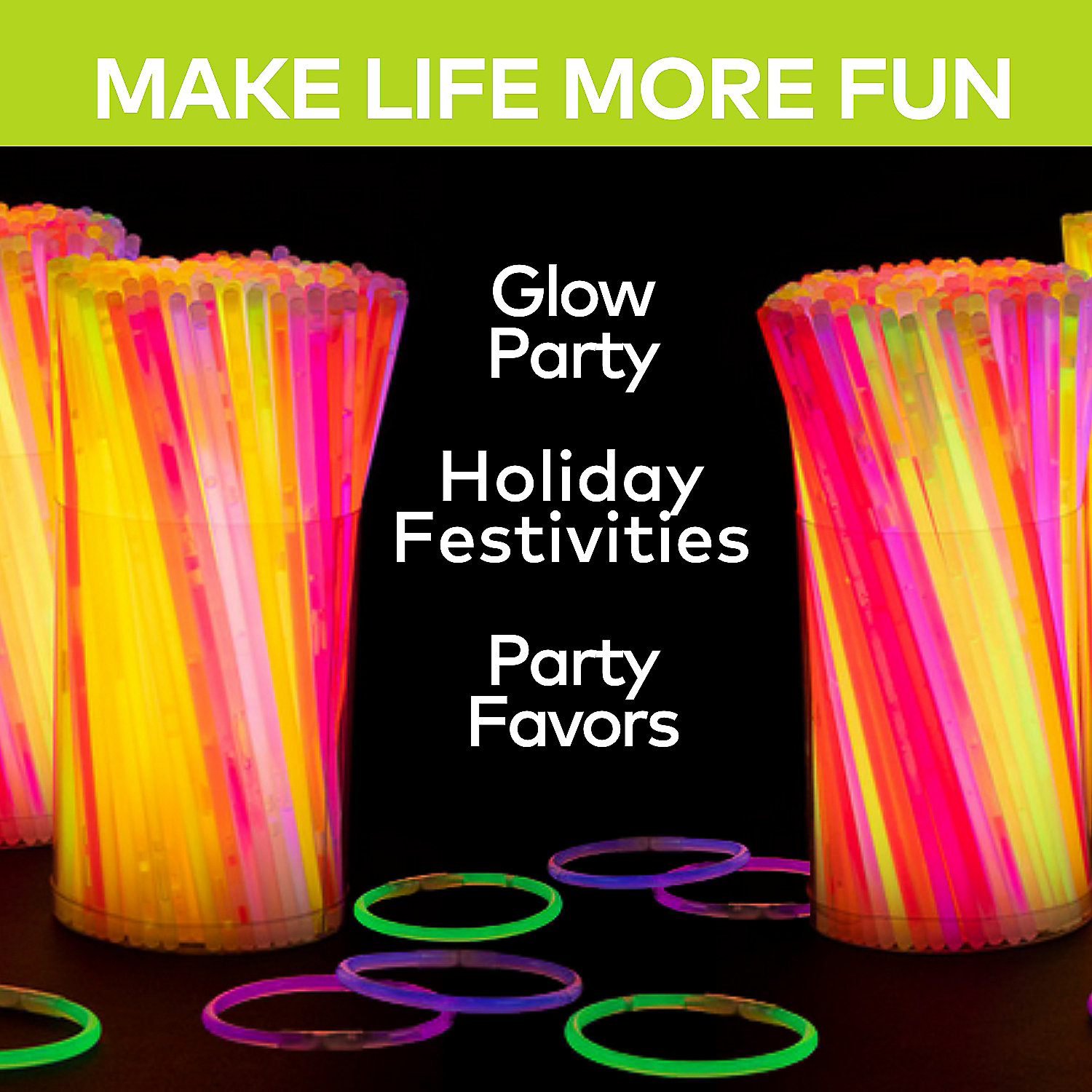 Bulk Glow Bracelet Assortment Jewelry Party Supplies 1000 Pieces Walmart Business Supplies