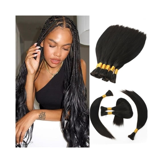 Bulk Hair For Braiding Straight Brazilian Remy Hair Boho Braids Bulk ...