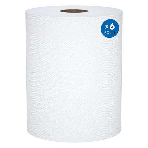 Bulk Hard Roll Paper Towels Universal 100% Recycled Fiber 6 Rolls 800 ...