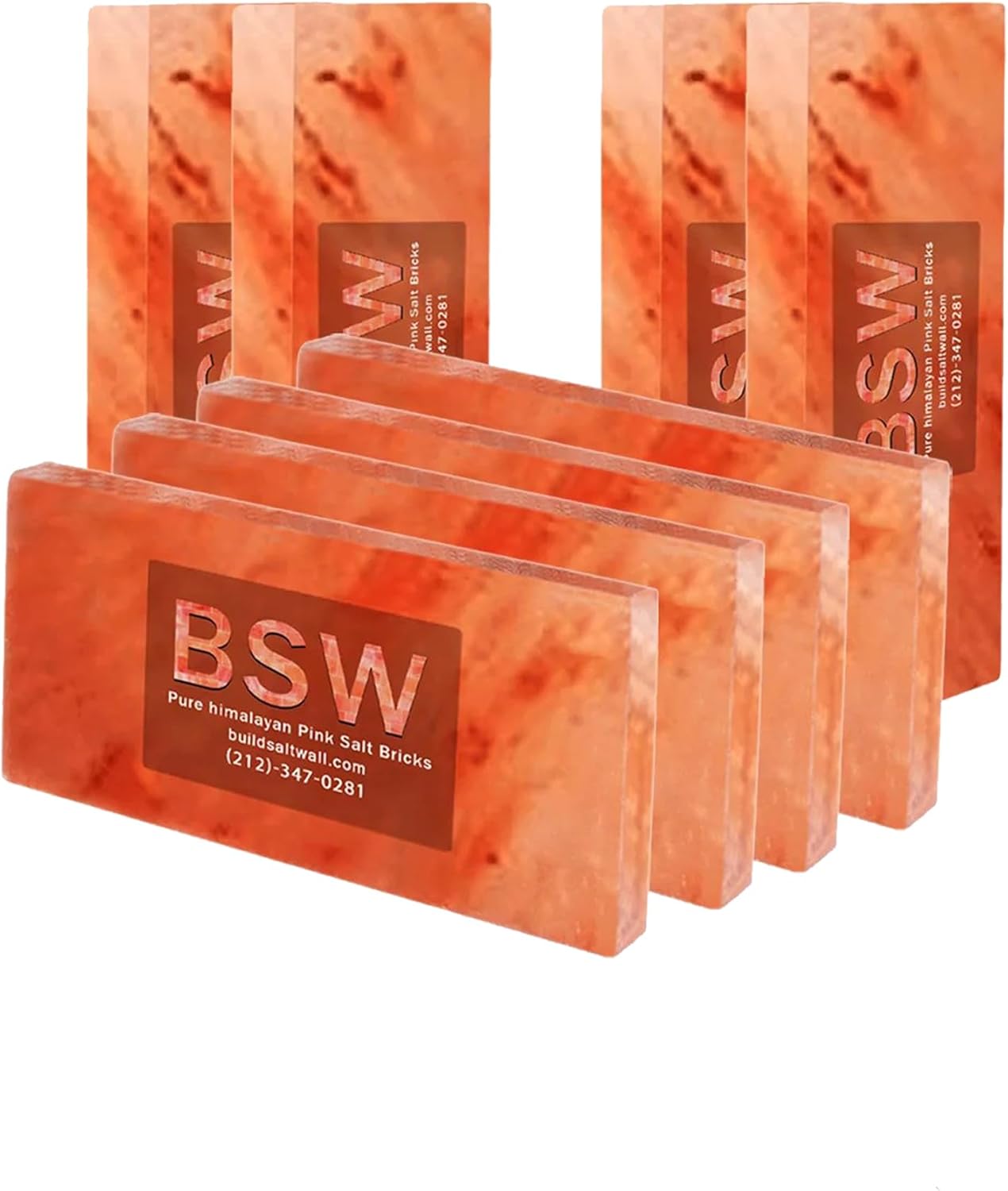 Bulk Himalayan Pink Salt Tiles 8x4x1 Natural Salt Blocks for Building ...
