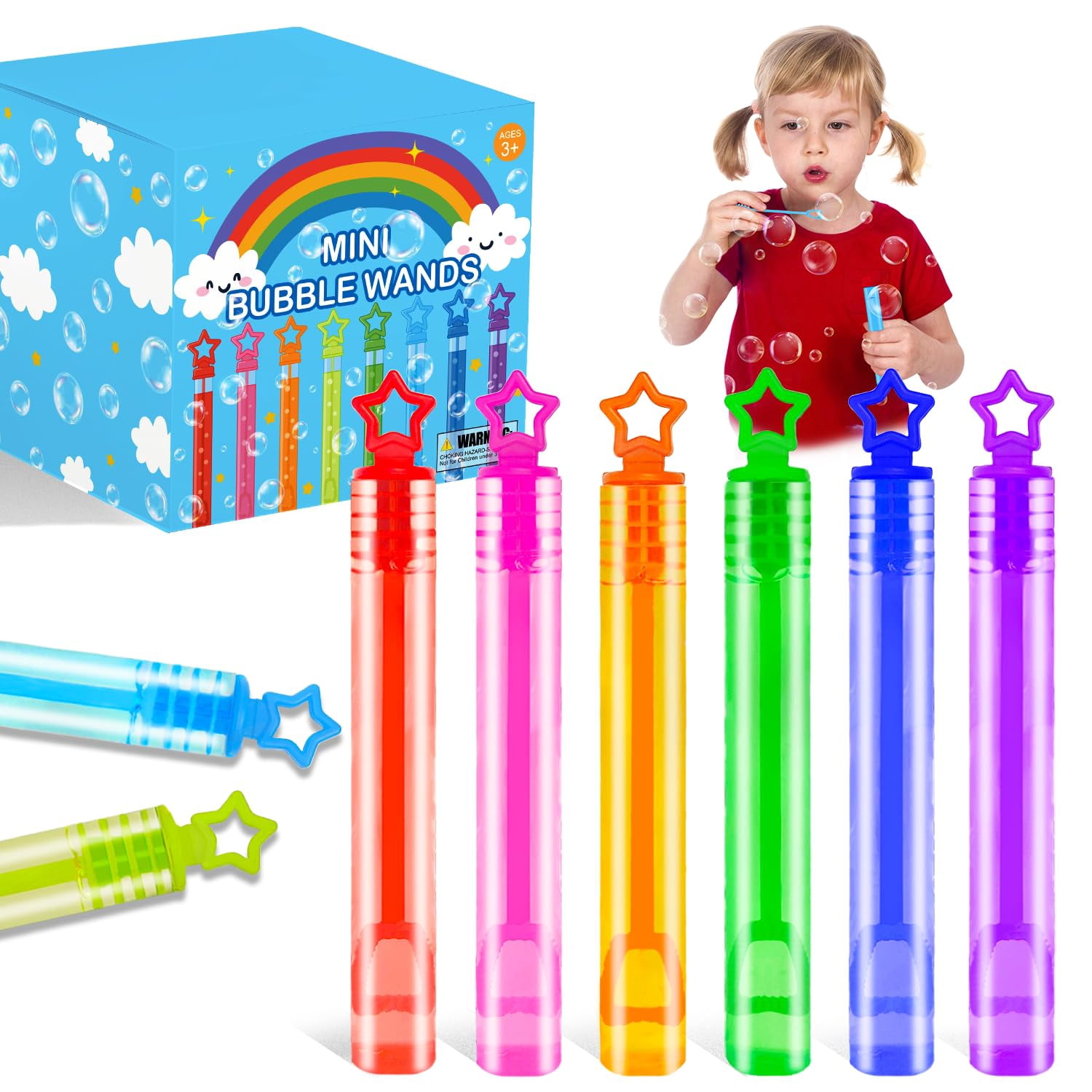 Bulk Mini Bubbles Party Favors for Kids 100-300 Pack, Small Christmas ...