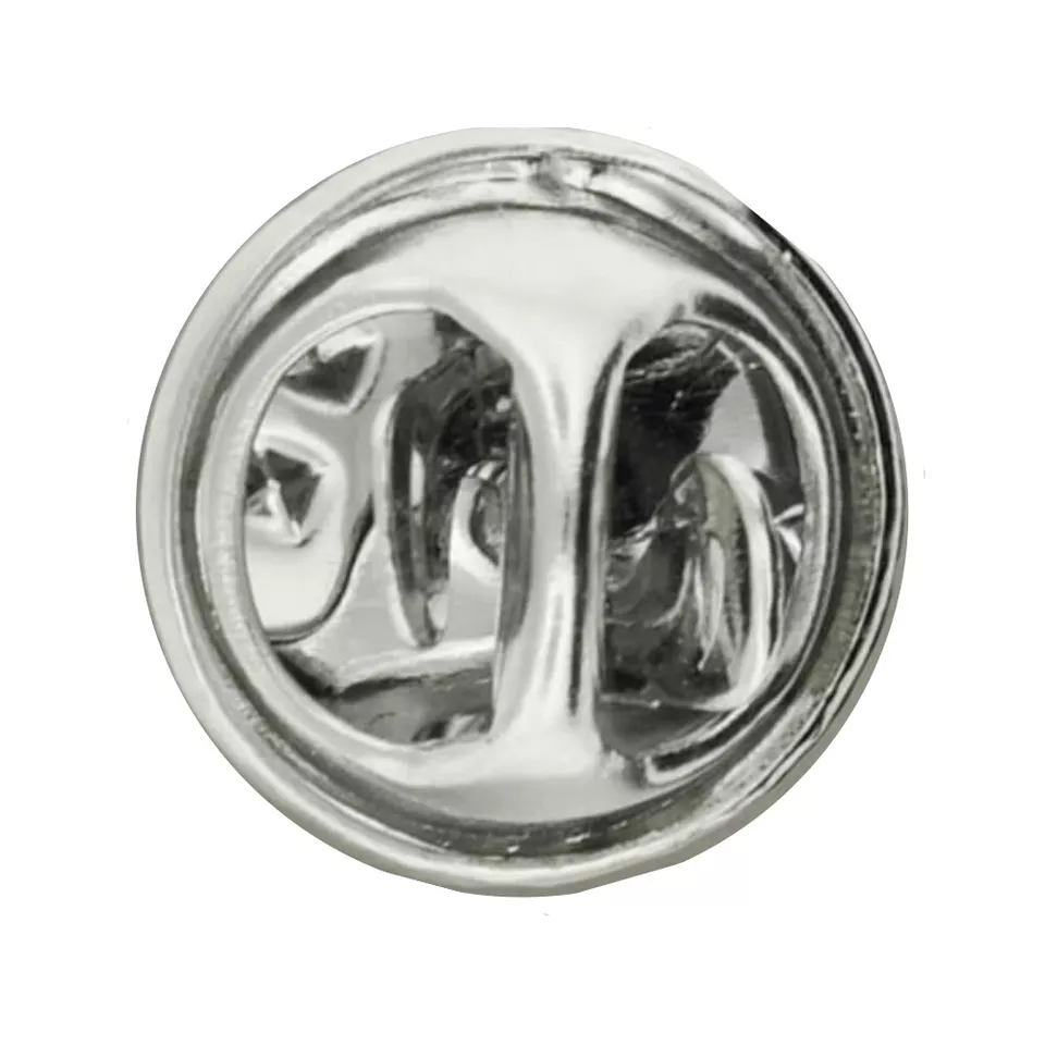 PinMart Nickel Plated Metal Clutch Pin Backs, Silver, 25-Piece ...