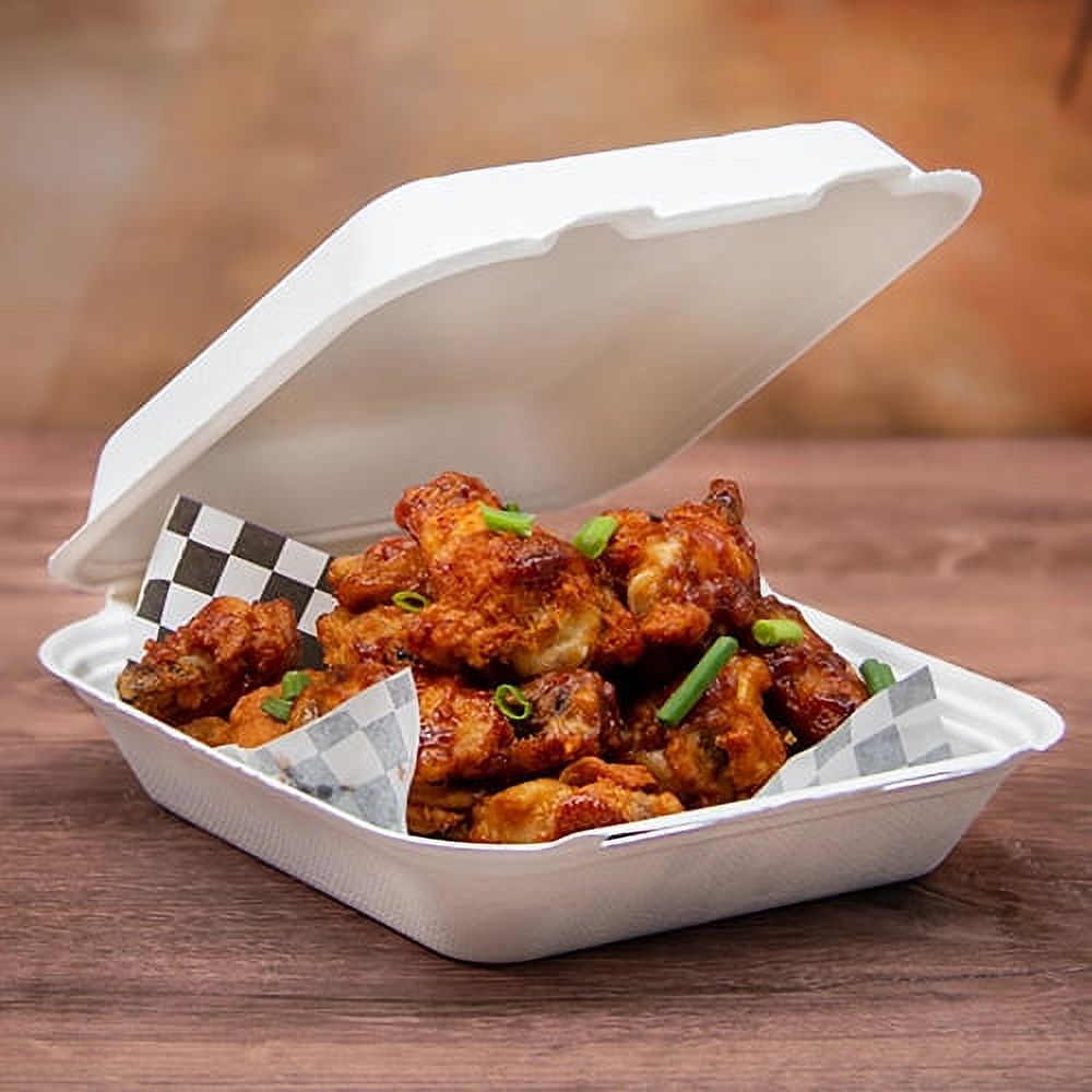 [Bulk Order] Bare by Solo, 8" Compostable Single Compartment Container ...