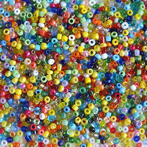 Bulk Pack 1 Kilo (1kg) Seed Beads 11/0 Colorful Glass Seed Bead Mix ...