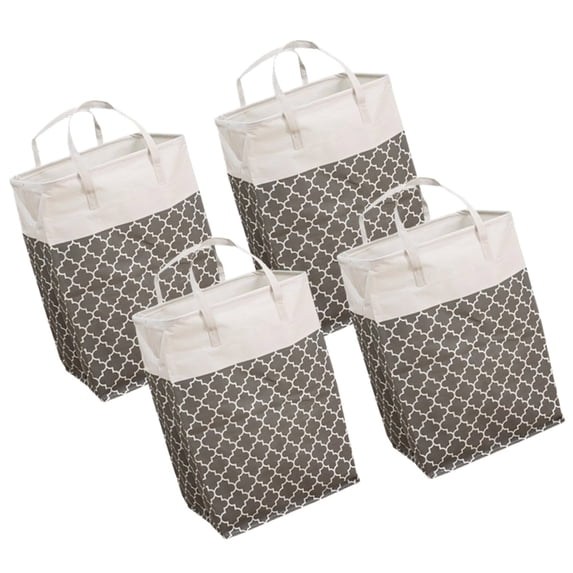 Bulk Pack Of 4 Giant 100L Laundry Hampers Breathable Polycotton Canvas ...