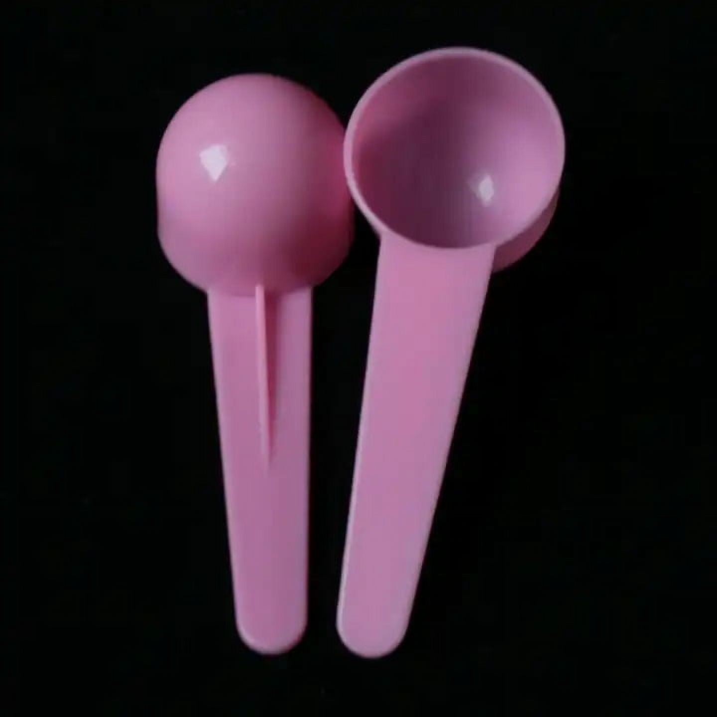 Bulk Pack of 100 Pink Plastic Measuring Scoops – 1.5 Teaspoon (10ml ...