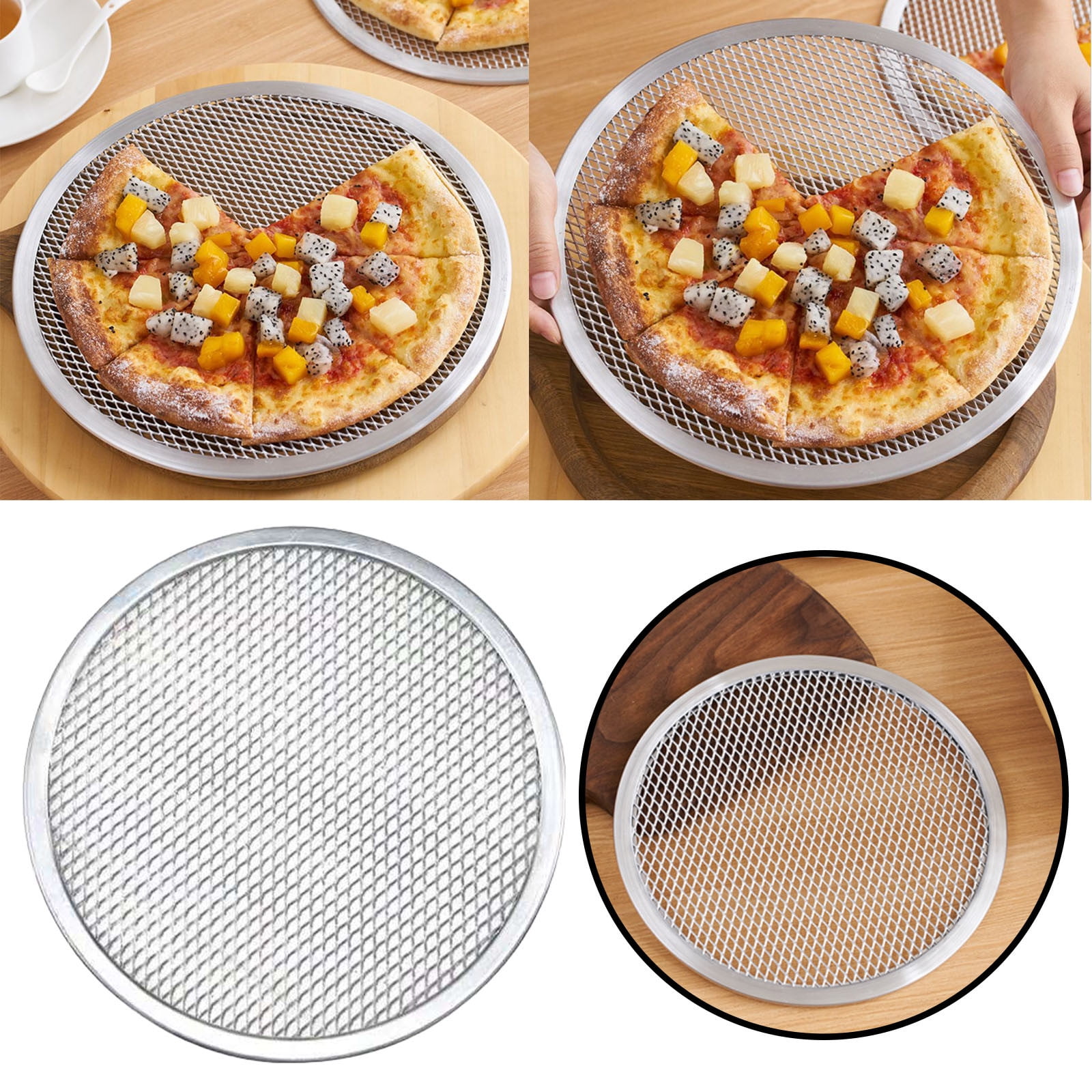 Bulk Pizza Screen, 14 Inch, Seamless Rim, Restaurant-Grade, 100% ...