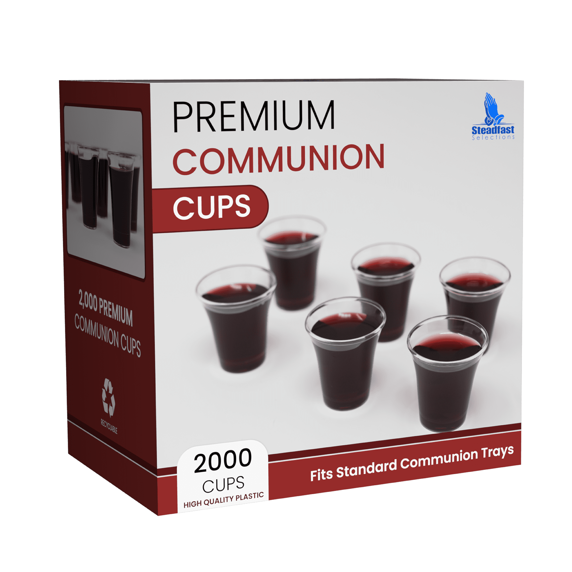 Bulk Premium 2000 Plastic Communion Cups, Disposable Communion Cups ...