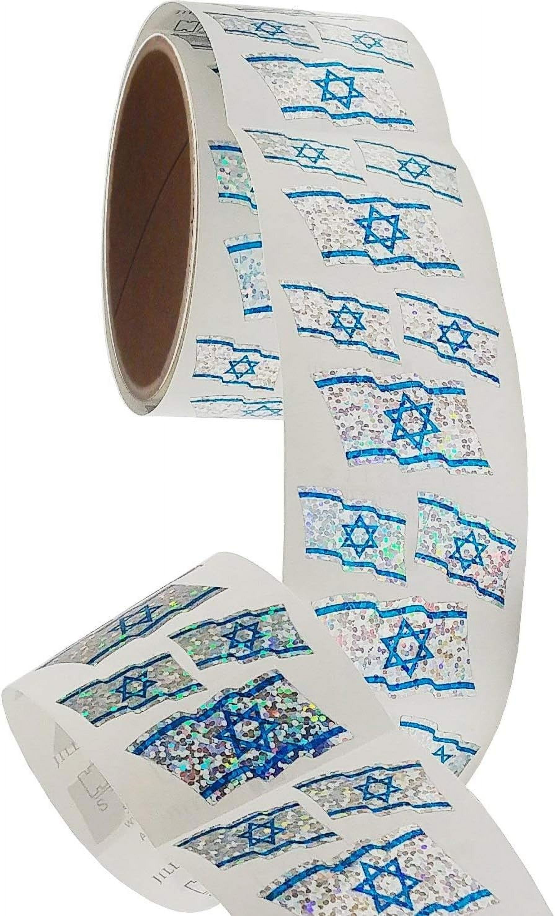 Bulk Roll Prismatic Stickers, Israeli Flags (100 Repeats) - Walmart.com