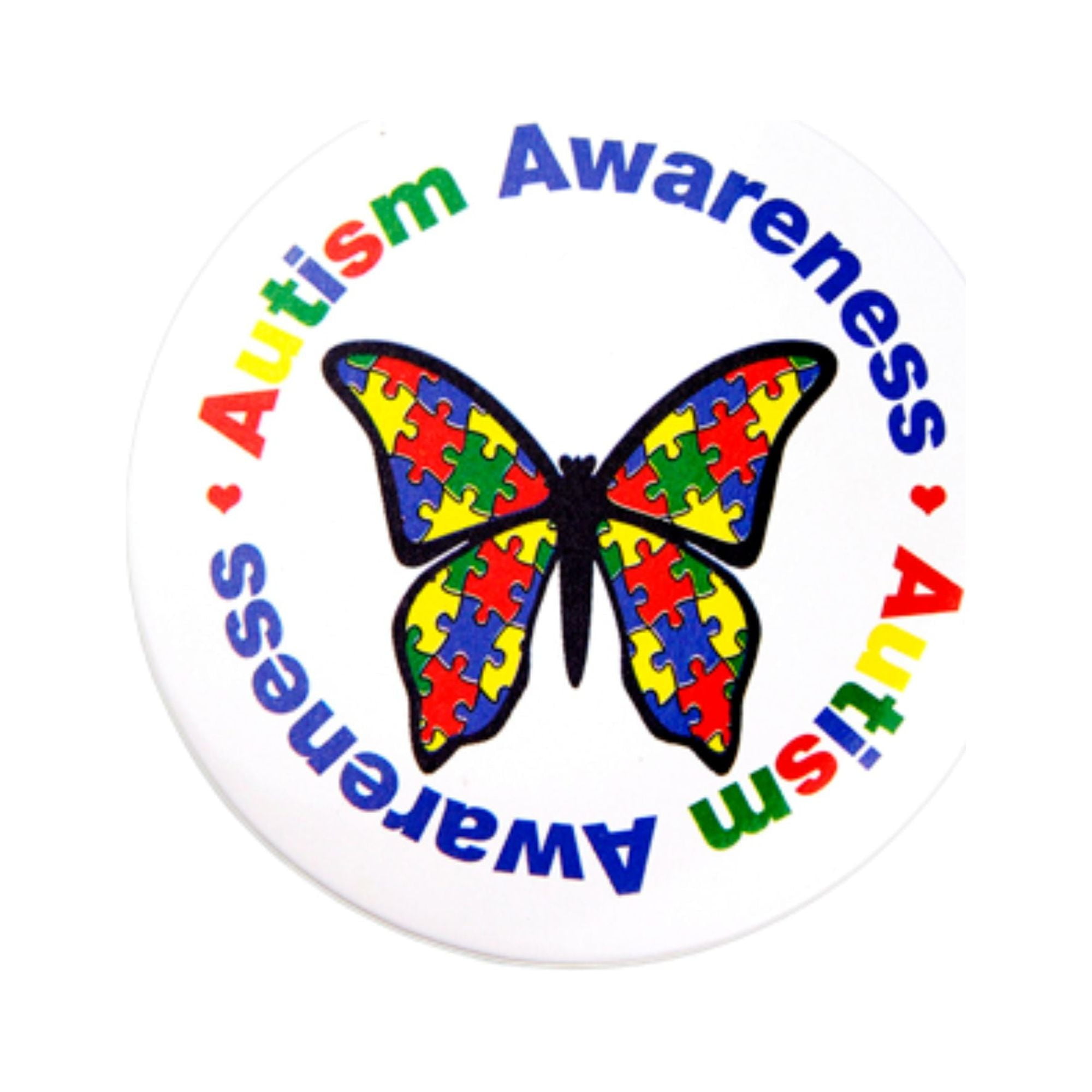 Bulk Round Autism Awareness Butterfly Button Pins (25 Pins) - Walmart.com