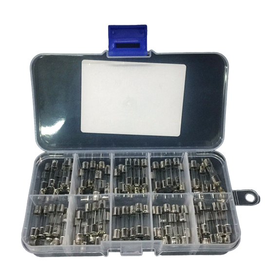 Bulk Set 100 Electrical Equipment 5x20mm Fuses Slow Glass Fuses Glass ...