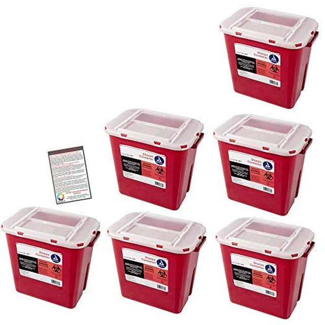 Bulk Sharps Container 2 Gallon - Large - Puncture Resistant for Safe ...