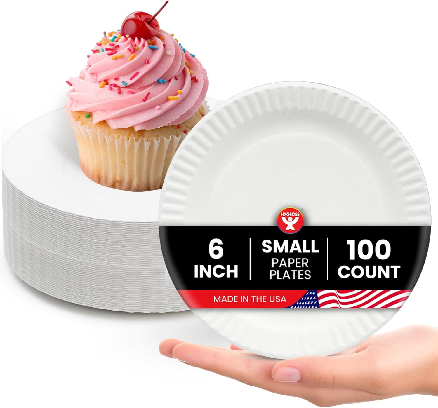 Bulk Small Paper Plates 6-Inch - Dessert Plates Disposable for Party ...