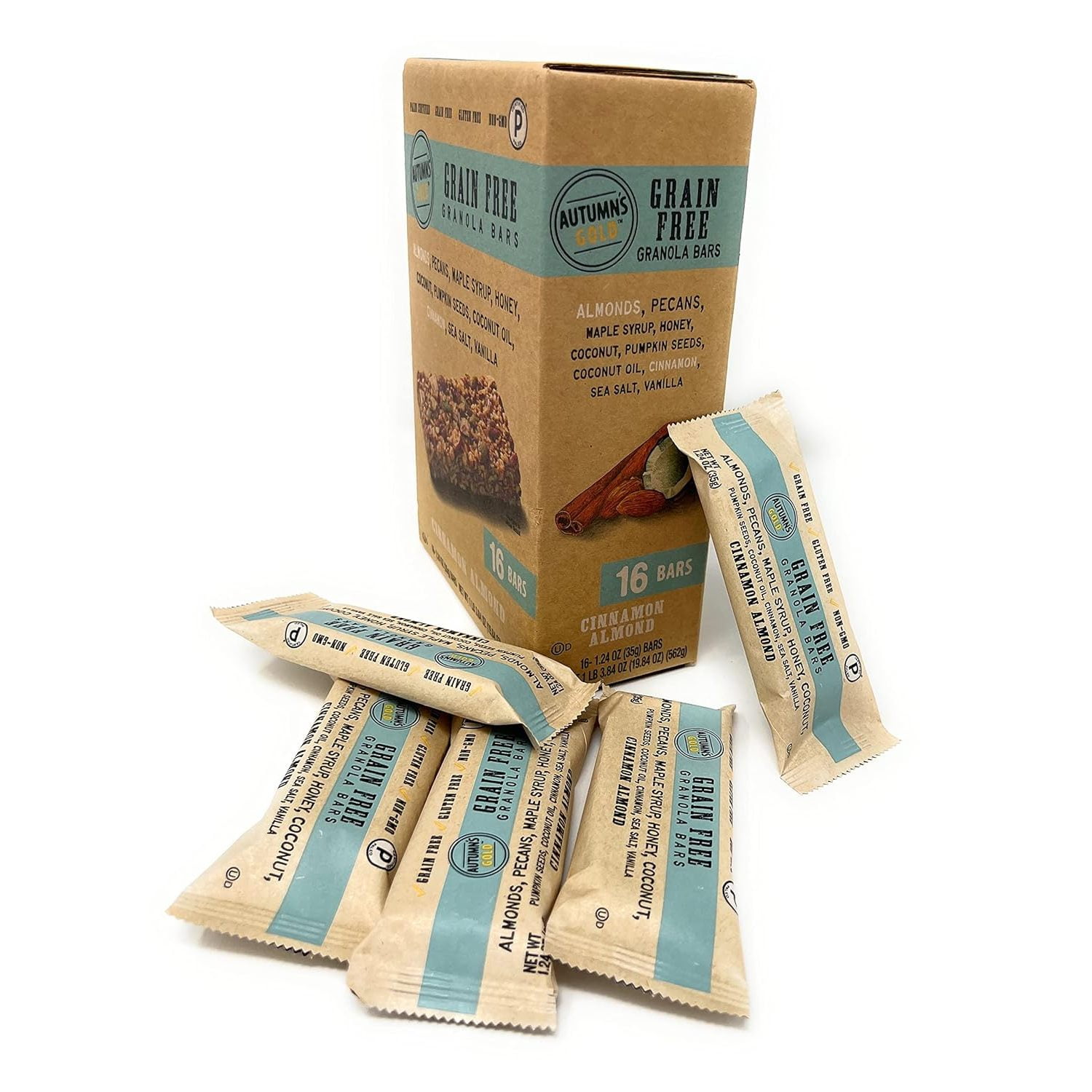 Bulk Snack Bars (Autumn's Gold, Cinnamon Almond, 16-pack) - Walmart.com