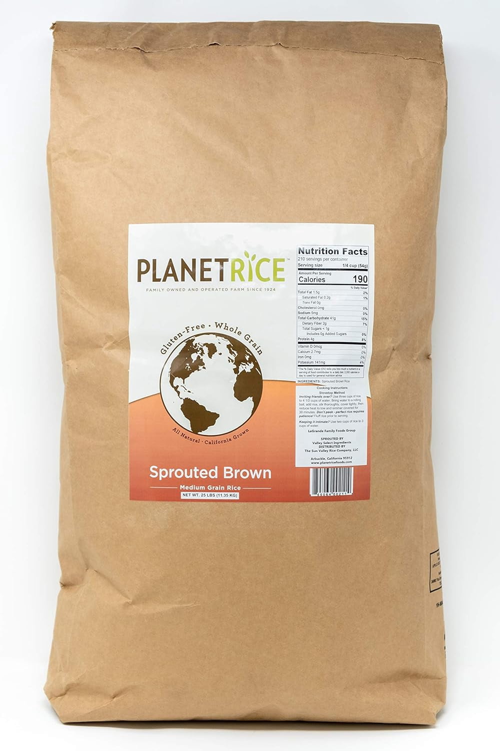 Bulk Sprouted Brown Rice Bulk - Great for Bulk Rice Cooking - Gaba Rice ...