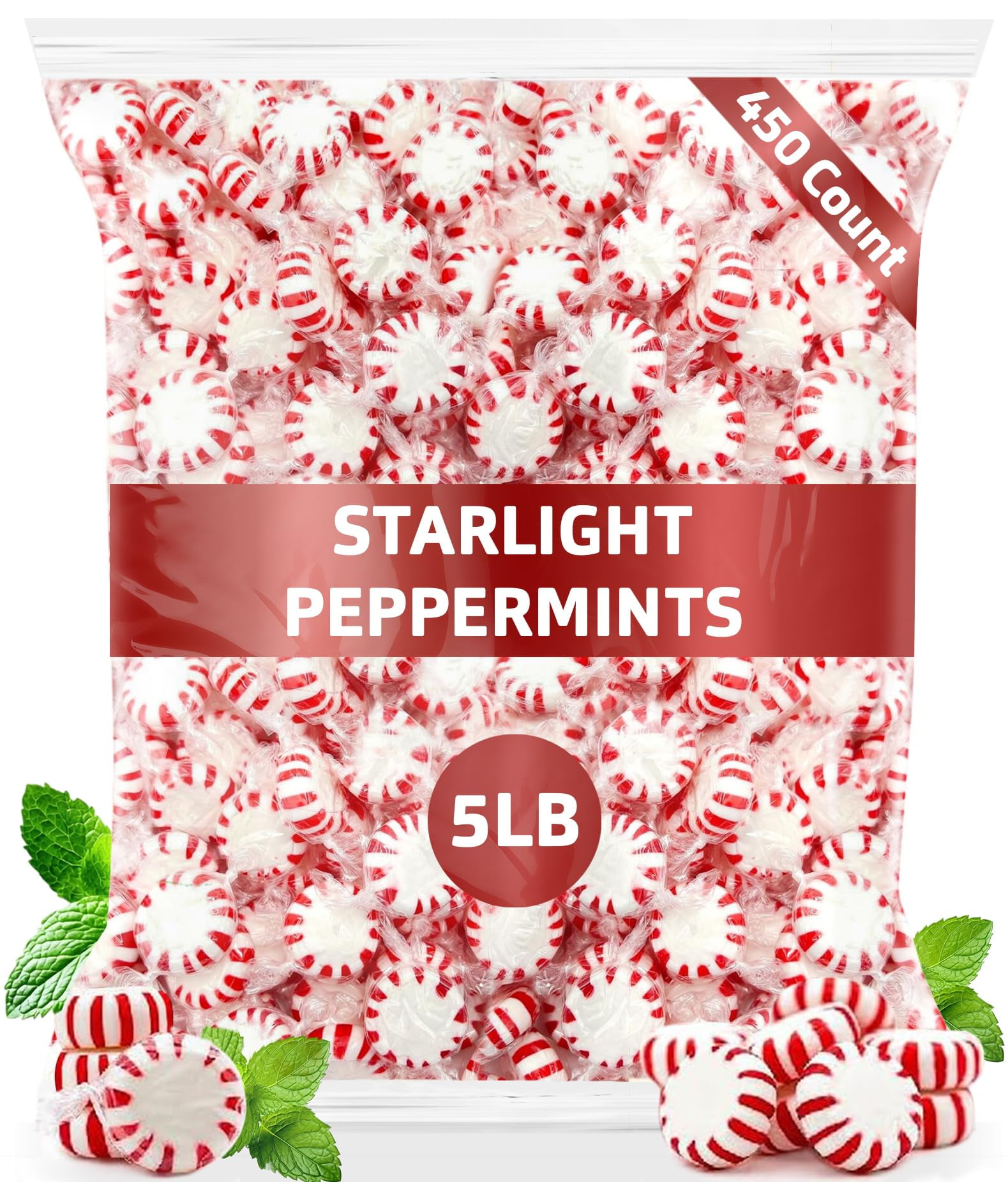 Bulk Starlight Peppermints Hard Candy MDA05 - Approx. 450 Pieces, 5 lb ...