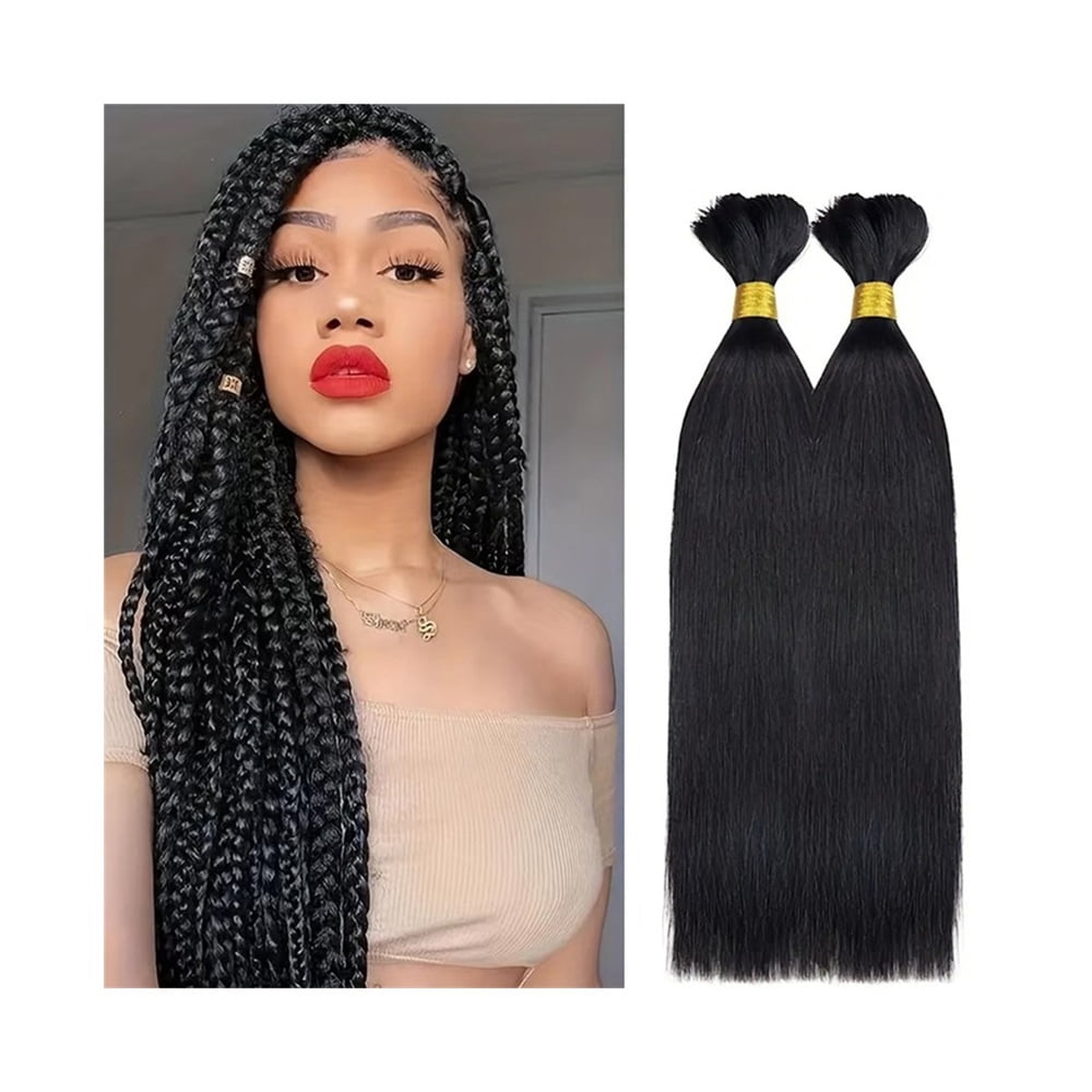 Bulk Straight Hair for Braiding 12-28 Inch No Weft Brazilian Remy Hair ...