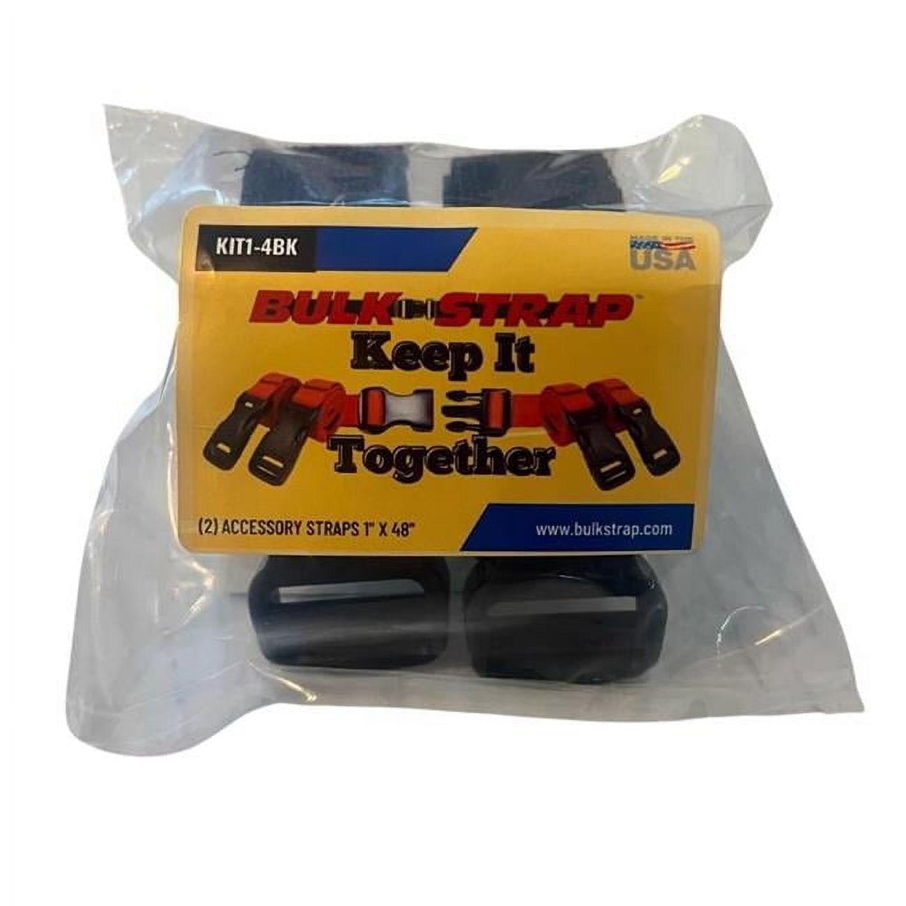 Bulk-Strap 8113491 1 in. x 4 ft. Utility Strap, Black - 175 lbs - Pack ...