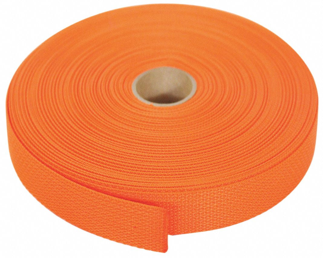 Bulk-Strap Webbing,Polypropylene,3/4" W,Orange P34102OR - Walmart.com