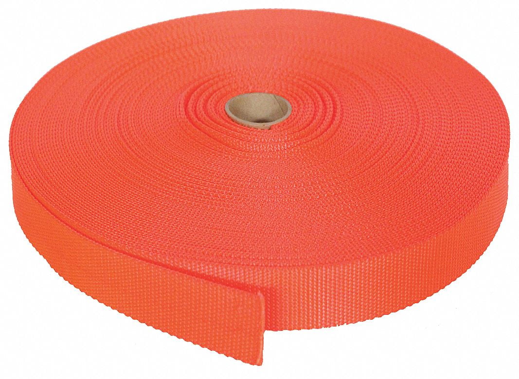 Bulk-Strap Webbing,Nylon,1" W,Orange N01150OR - Walmart.com