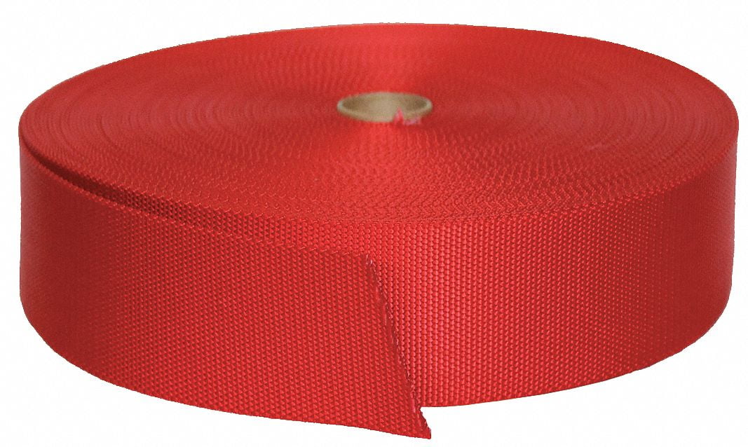 Bulk-Strap Webbing,Nylon,2" W,Red N02150R - Walmart.com