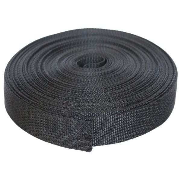 Bulk-Strap Webbing,Polypropylene,1" W,Black P01102BK - Walmart.com