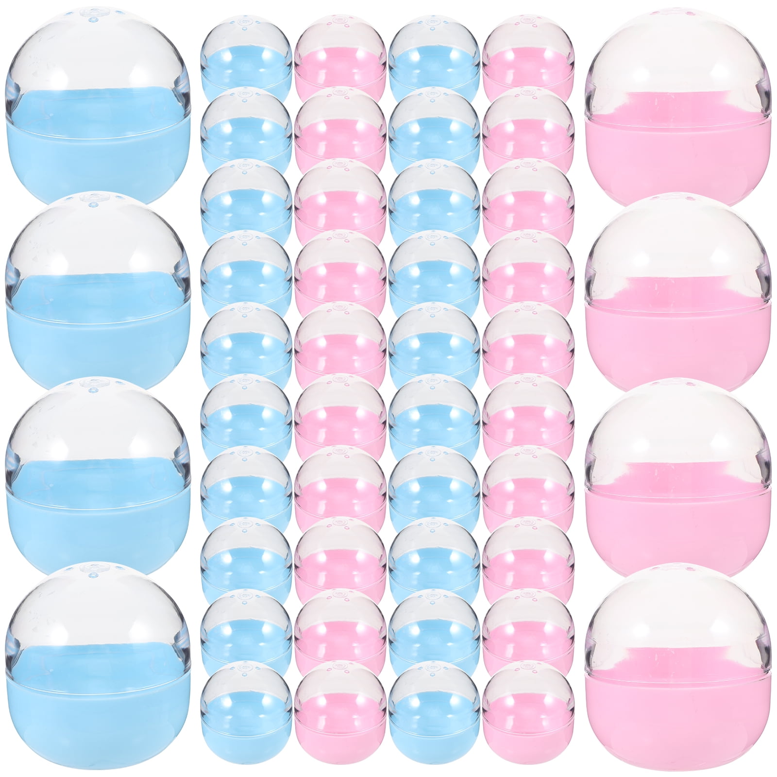 Bulk Toys 50 Pcs Balls Capsules Container Macaron Plastic - Walmart.com