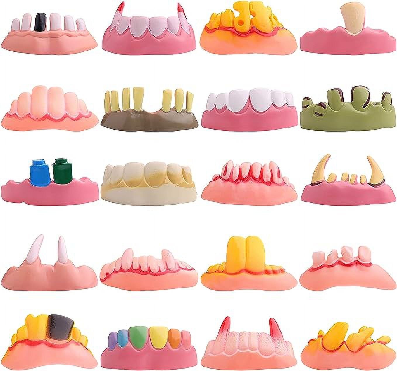 Bulk Toys - Fake Teeth - 25 Pcs Funny Teeth - Halloween Fake Teeth for ...