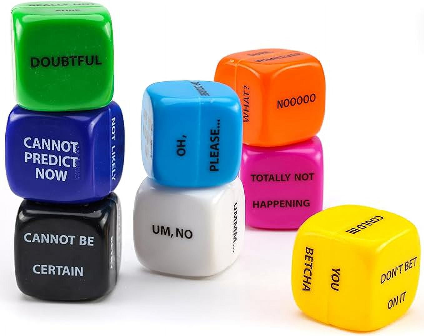 Entervending Fortune Dice for Kids, 24 Pcs, Colored Dice Bulk, Party ...