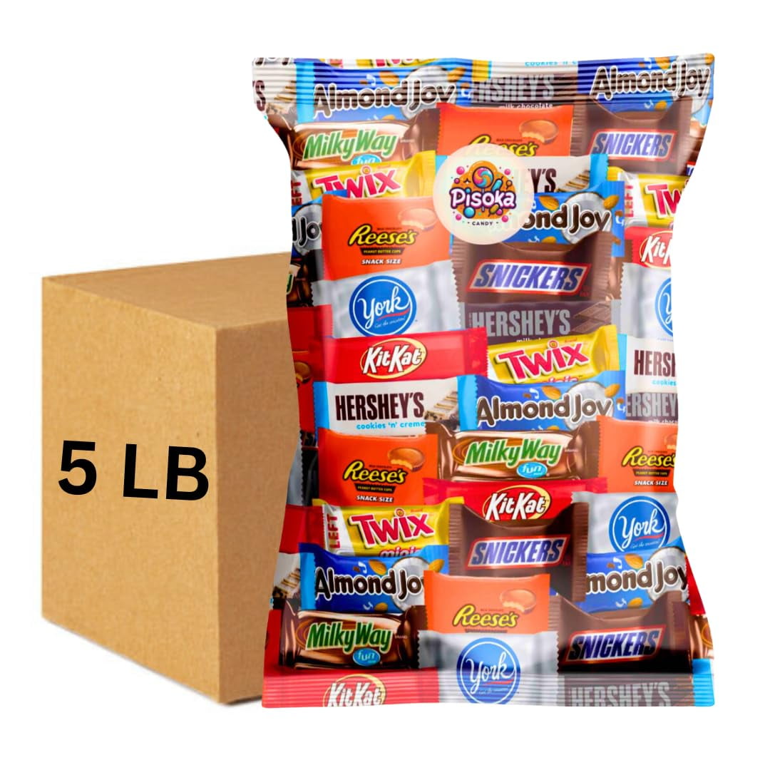 Bulk Variety Pack of Fun Size Chocolate Candy - Individually Wrapped ...
