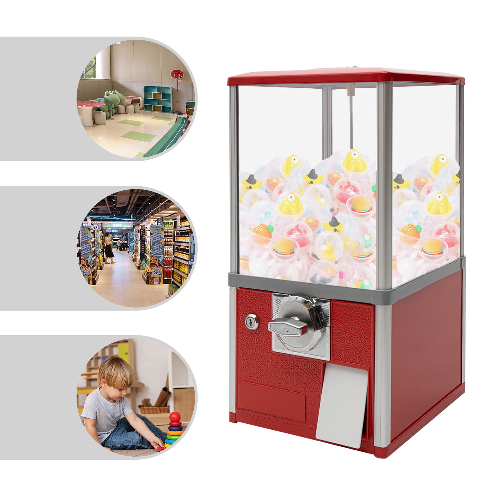 Bulk Vending machine Candy Ball Gumball Toy Capsule Vending Device 1.1 ...