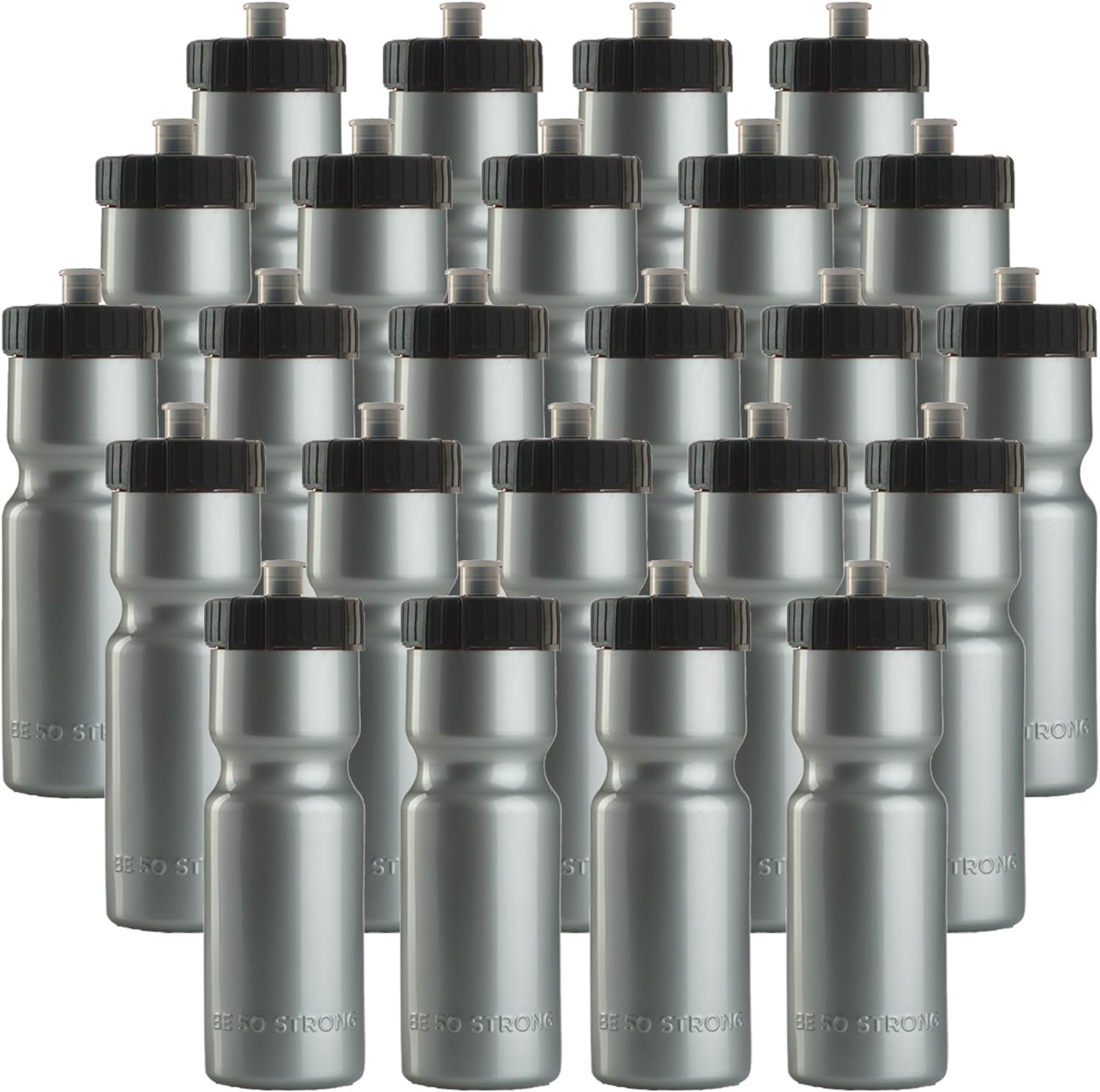 Bulk Water Bottles | 24 Pack Sports Bottle | 22 oz. BPA-Free Easy Open ...