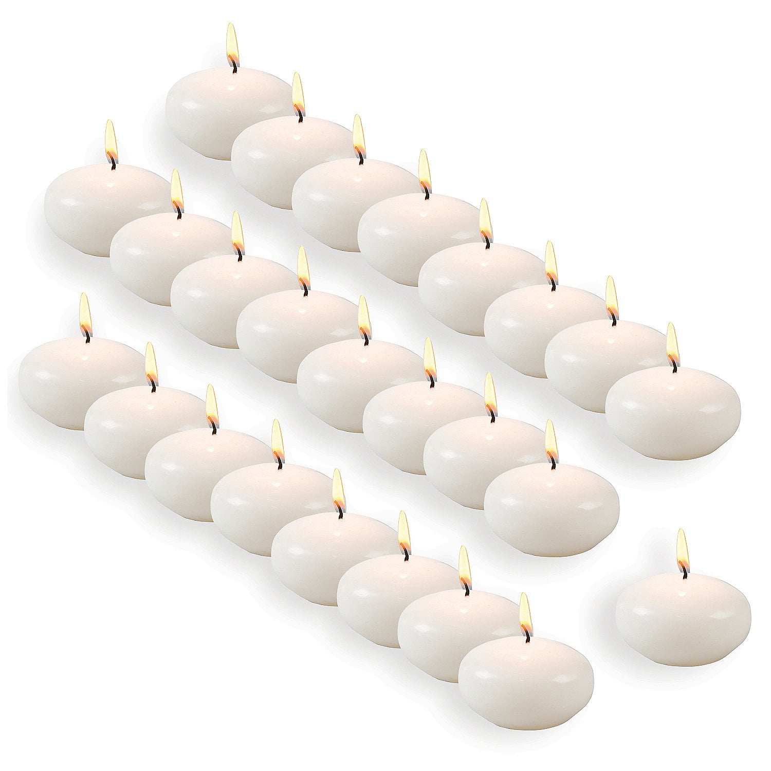 Bulk White Floating Candles 48 Pieces - Walmart.com