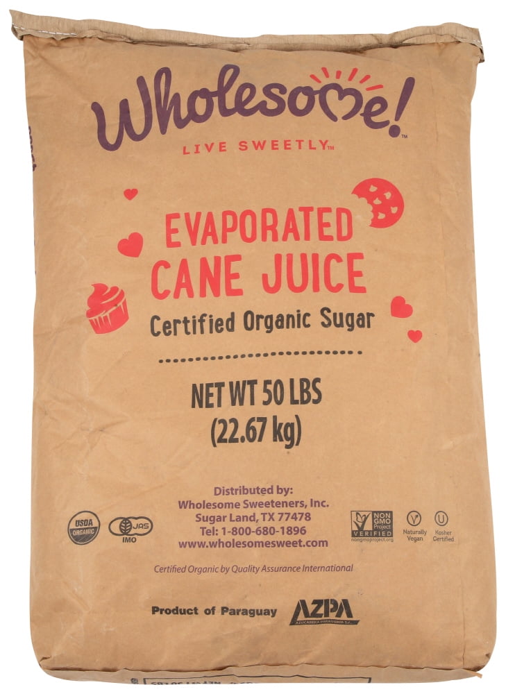 Wholesome! Organic Cane Sugar, Natural Baking Substitute, Evaporated ...