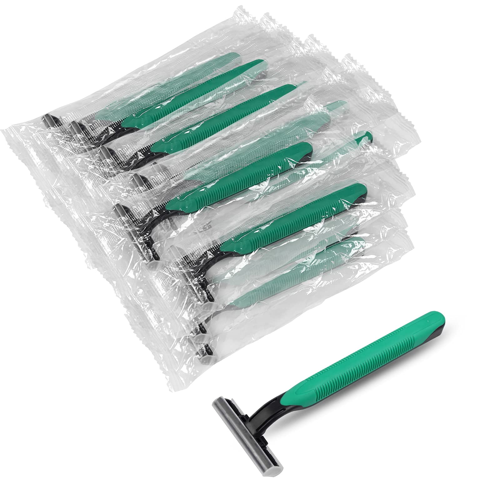 Bulk disposable razors, individually packaged razors, double-blade ...