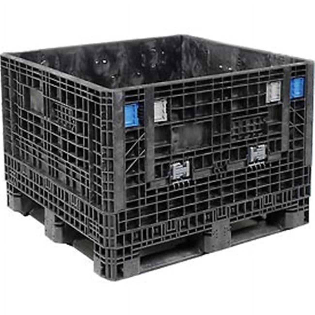 BulkPak Folding Bulk Shipping Container - Black - Walmart.com