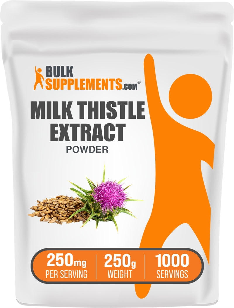BulkSupplement Milk Thistle Extract Powder - Liver Support - Milk ...