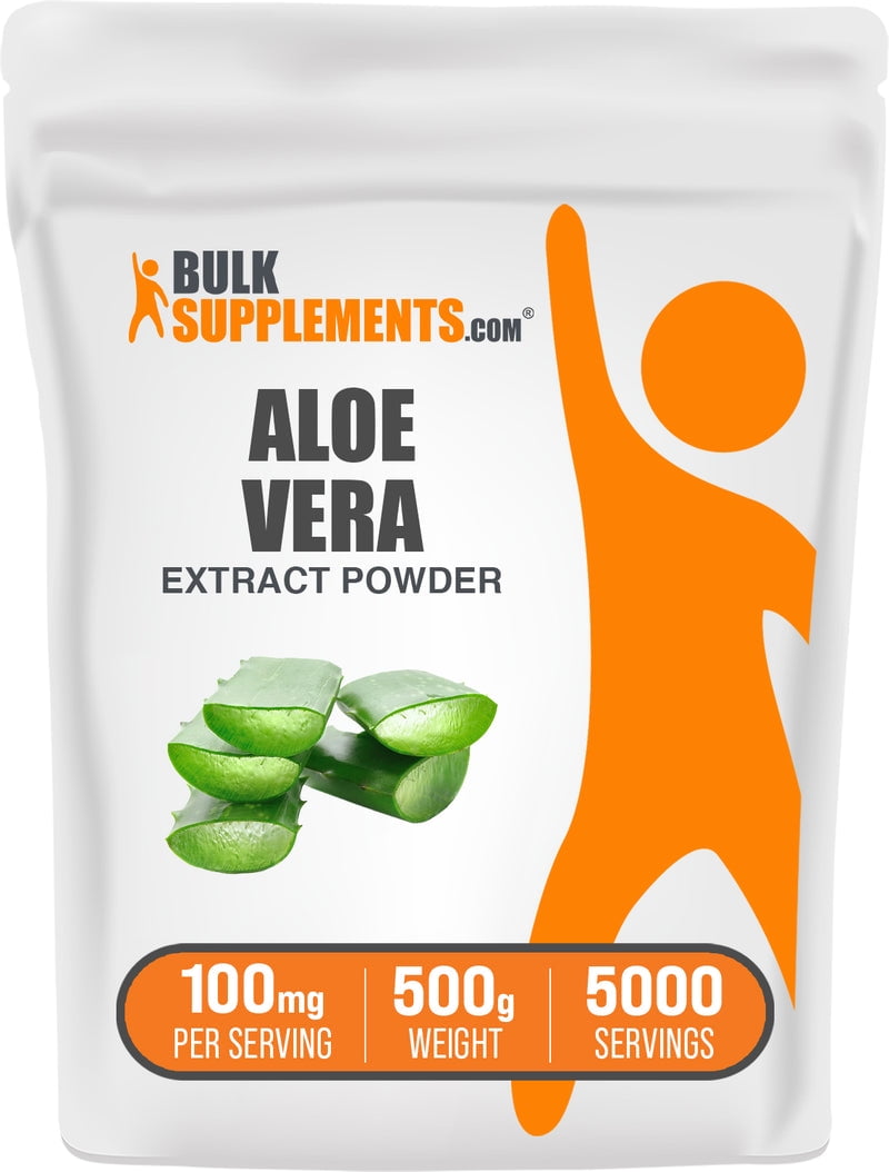 BulkSupplements® Aloe Vera Extract Powder - 100mg per Serving - 500 ...