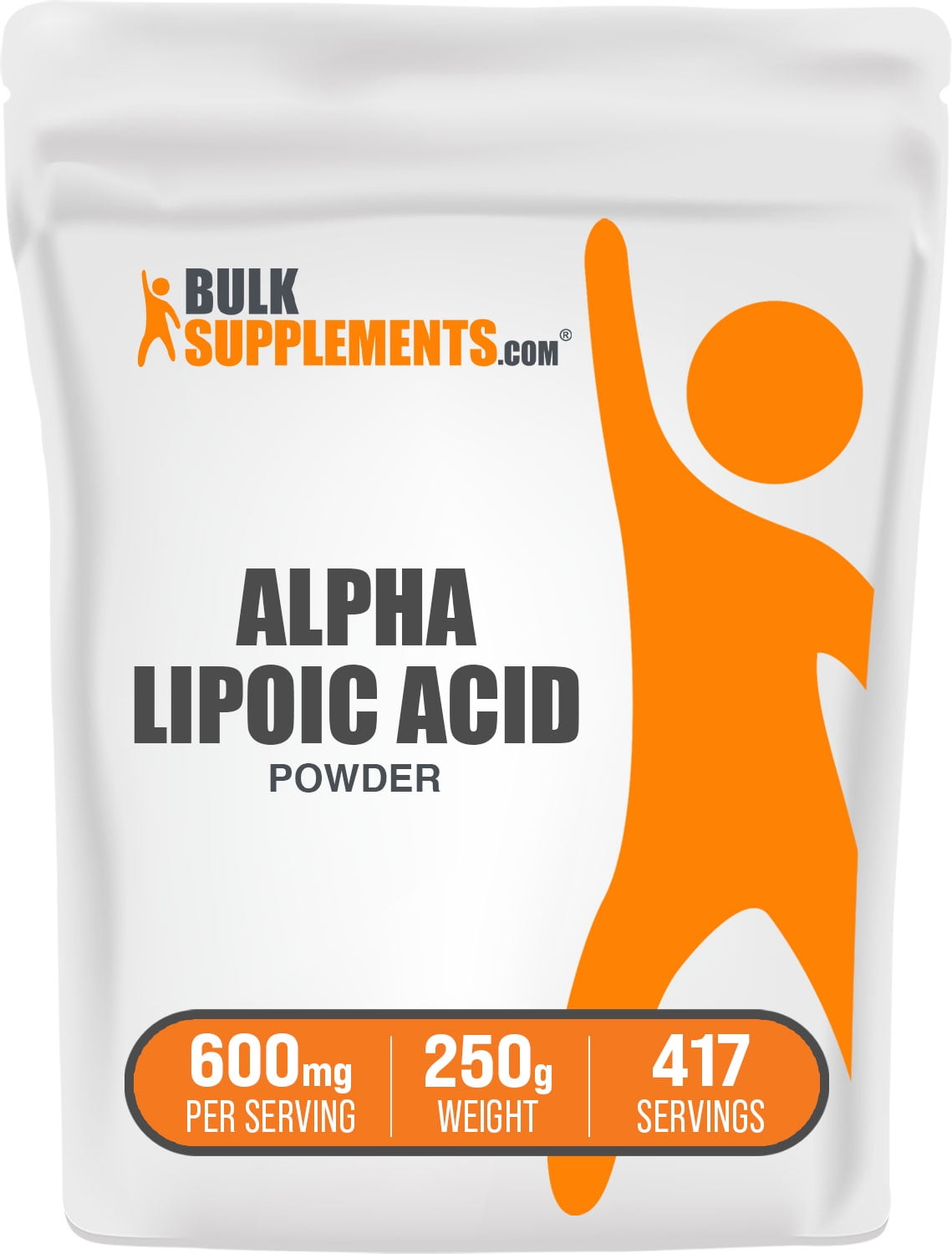 BulkSupplements® Alpha Lipoic Acid (ALA) Powder- 600mg per Serving ...