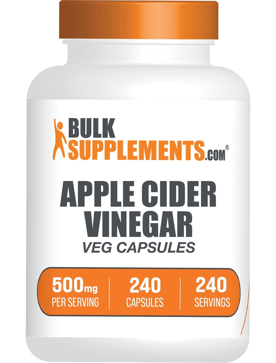 BulkSupplements Apple Cider Vinegar Capsules - 500mg per Serving (240 ...