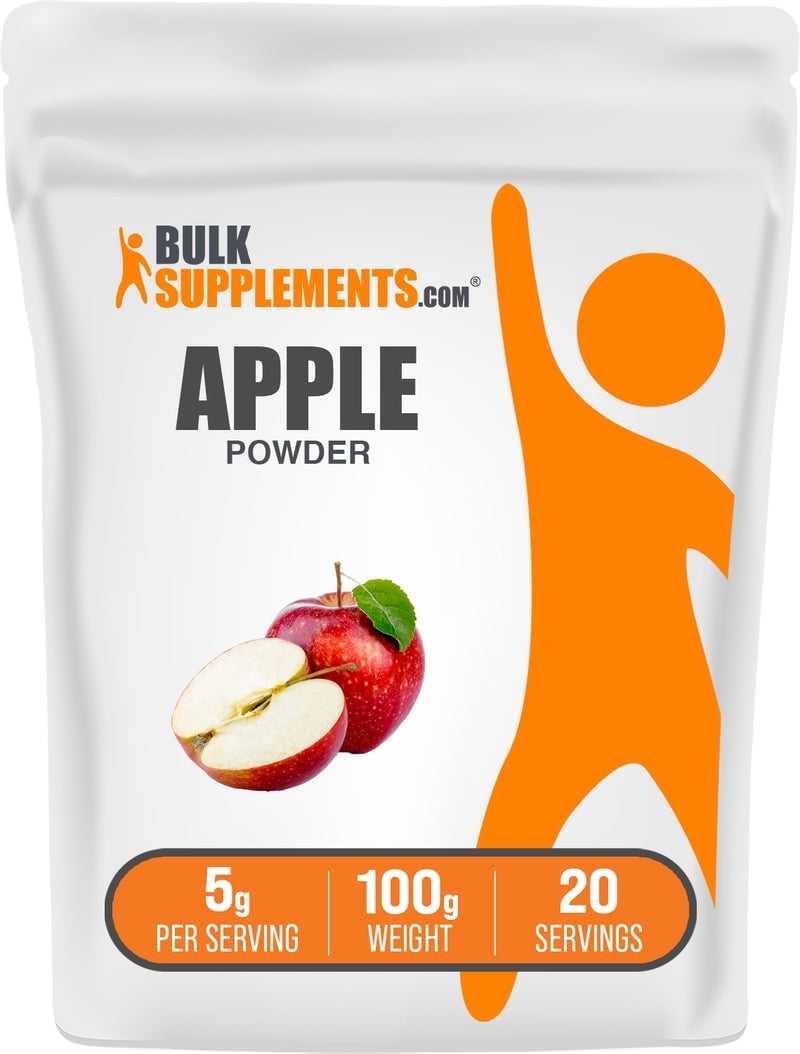 BulkSupplementsÂ® Apple Powder, Fiber Supplement, Natural Flavor, 100g ...