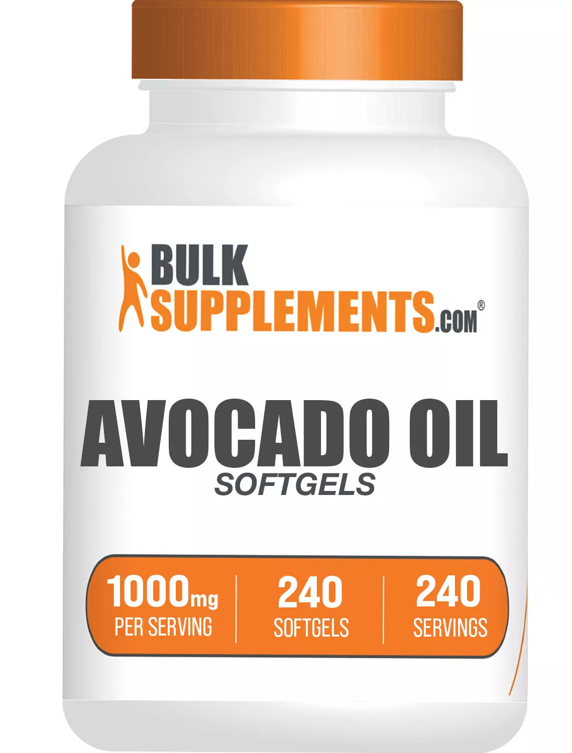 BulkSupplements Avocado Oil Softgels - 240 ct - Heart-Healthy ...