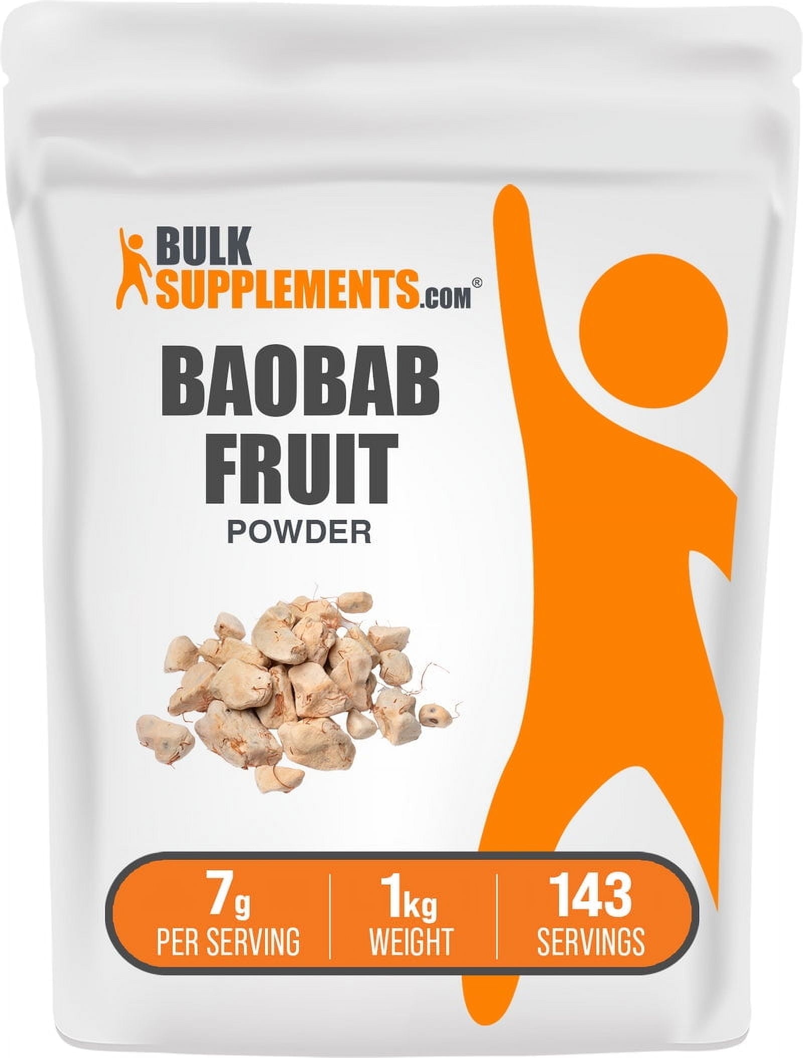 BulkSupplements Baobab Powder - 7g per Serving - 1 Kilogram (2.2 lbs ...