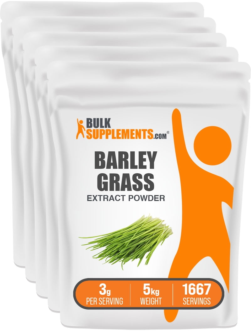 BulkSupplements Barley Grass Extract Powder - 3g per Serving - 5 ...