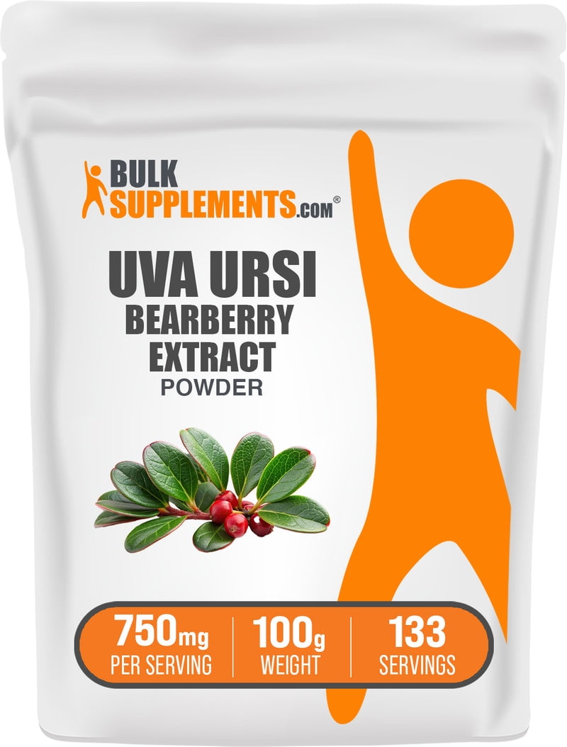 BulkSupplements Bearberry Leaf Extract (Uva Ursi) Powder - 750mg per ...