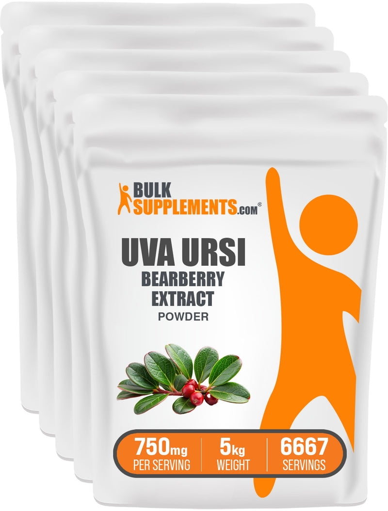 BulkSupplements Bearberry Leaf Extract (Uva Ursi) Powder - 750mg per ...