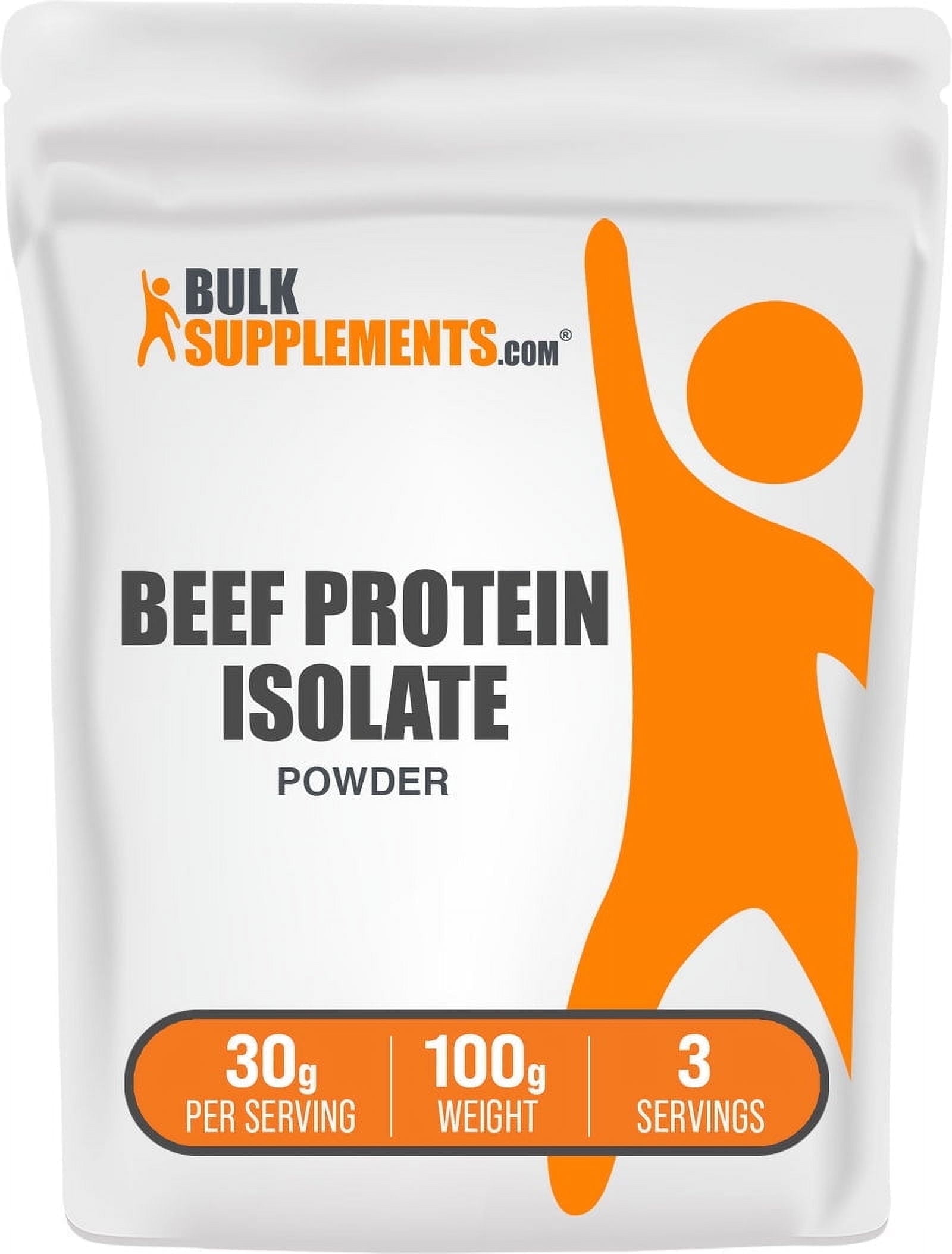 BulkSupplements.com, Beef Protein Isolate Powder, 100g - Walmart.com