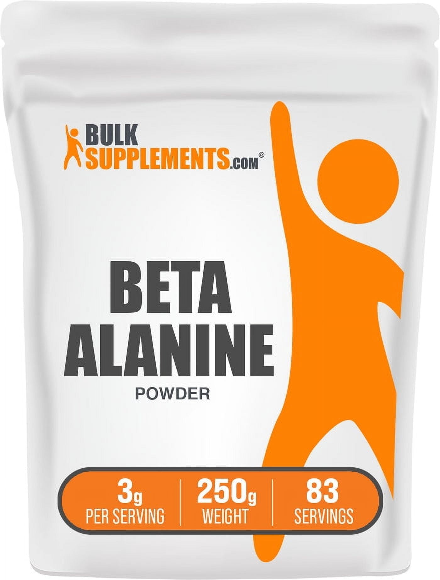 BulkSupplements Beta Alanine Powder - 3g per Serving - 250 Grams (8.8 ...