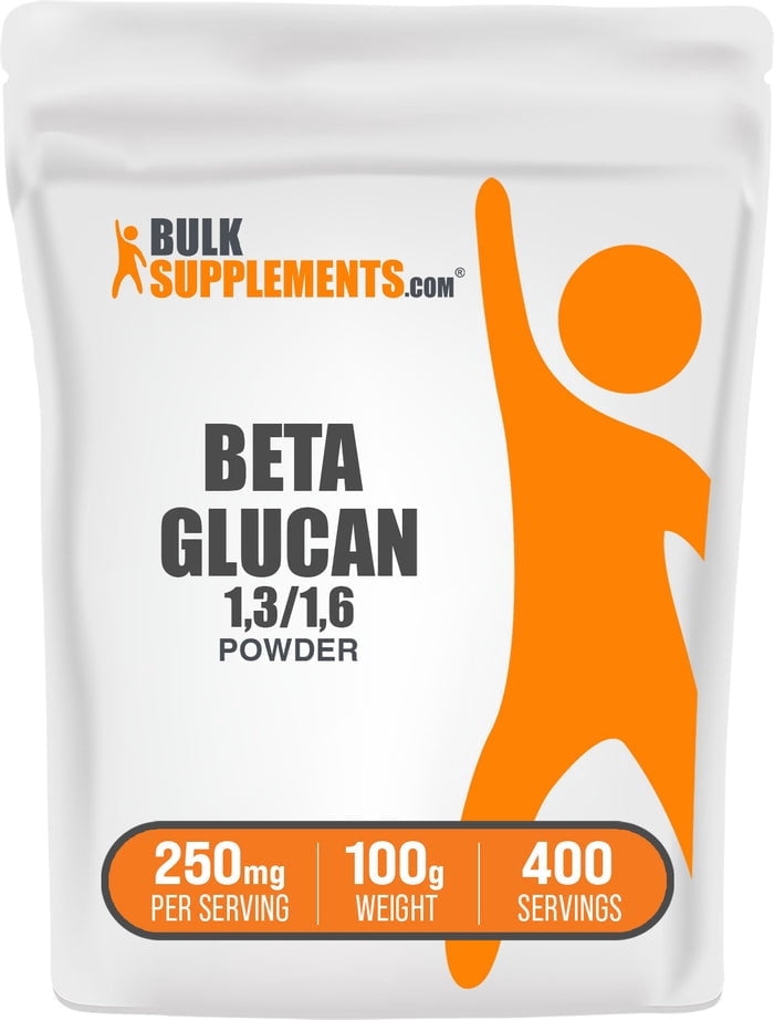 BulkSupplements.com Pure Beta Glucan 1,3/1,6 Powder - Immune & Mood ...