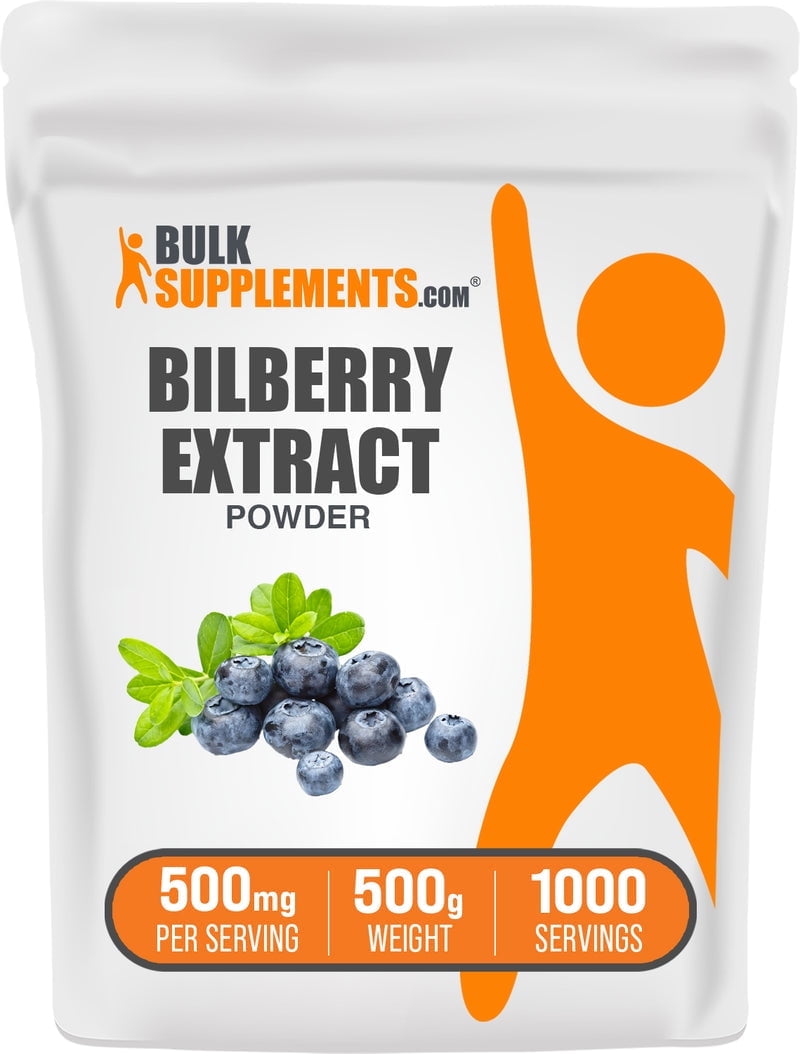 BulkSupplements.com Bilberry Extract Powder - Antioxidant, Eye ...